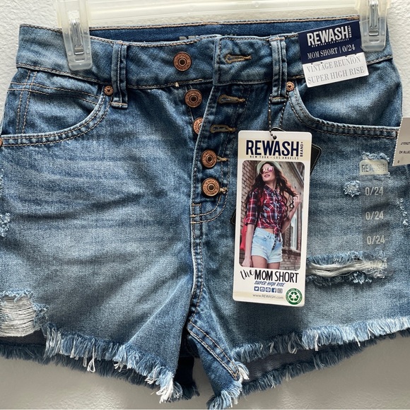 Rewash | Shorts | Rewash Super High Rise Vintage Reunion Denim Shorts ...